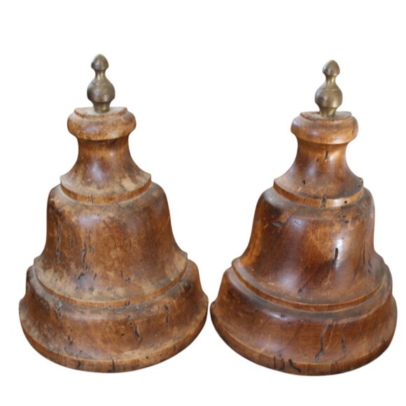 Sahadi | Accents | Vintage 95s Sahadi Ohio Set Wooden Bookends Bell ...
